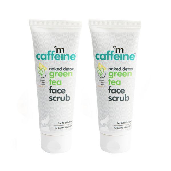 Buy mCaffeine Exfoliating Green Tea Face Scrub with Vitamin C & Walnut ...