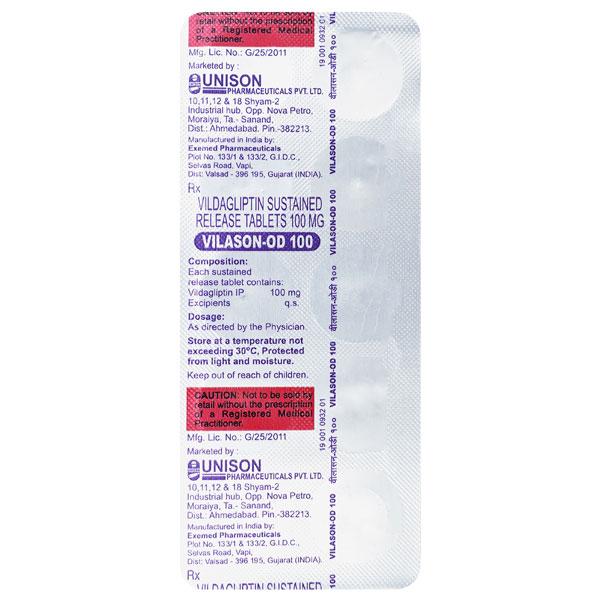 VILASON OD 100 Tablet 10's : Price, Uses, Side Effects | Netmeds