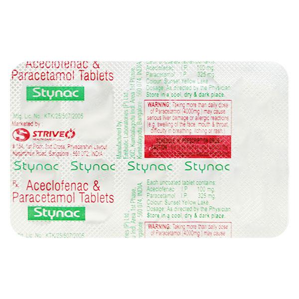 STYNAC Tablet 10's : Price, Uses, Side Effects | Netmeds