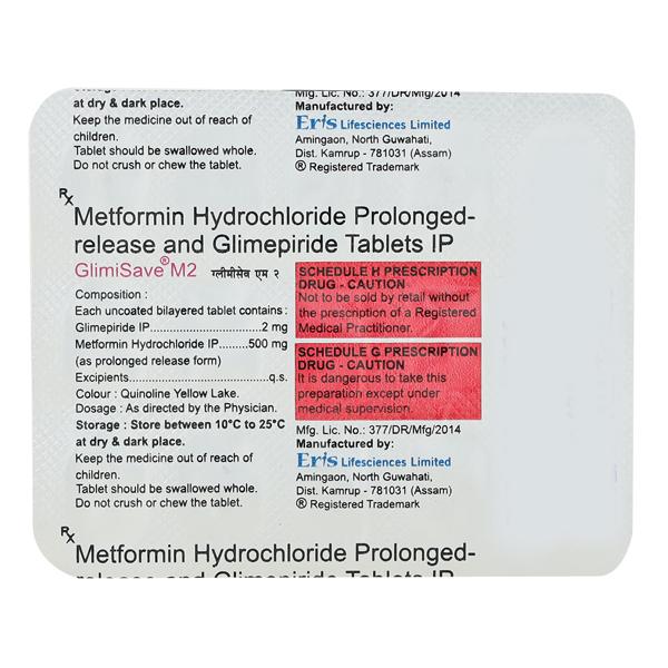 Glimisave M2 Tablet 15'S - Price, Uses, Side Effects | Netmeds