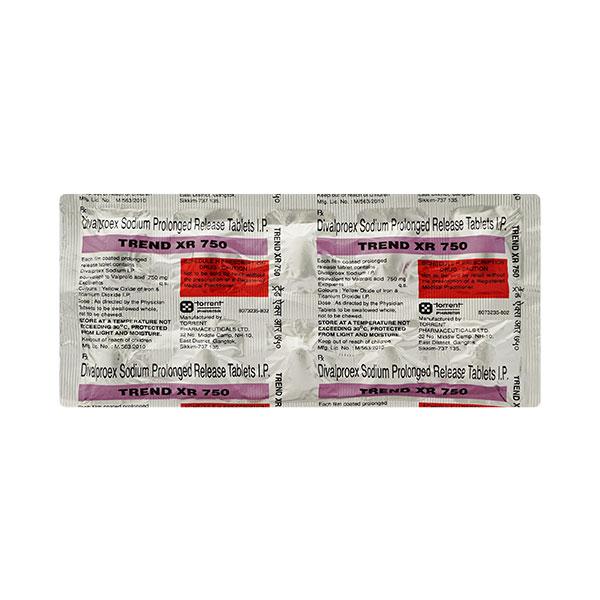 Trend XR 750mg Tablet 10'S : Uses, Side Effects, Price | Netmeds