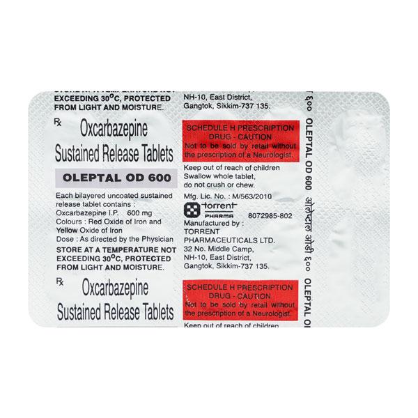 Oleptal OD 600mg Tablet 10'S Price, Uses, Side effects, Substitutes ...
