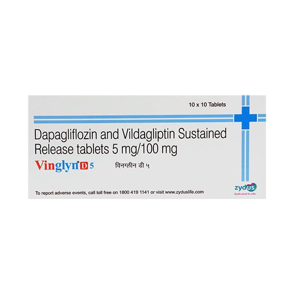 Buy VINGLYN D 5 Tablet 10's Online at Upto 25% OFF | Netmeds