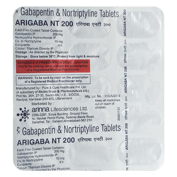 Buy ARIGABA NT 200 Tablet 15's Online at Upto 25% OFF | Netmeds