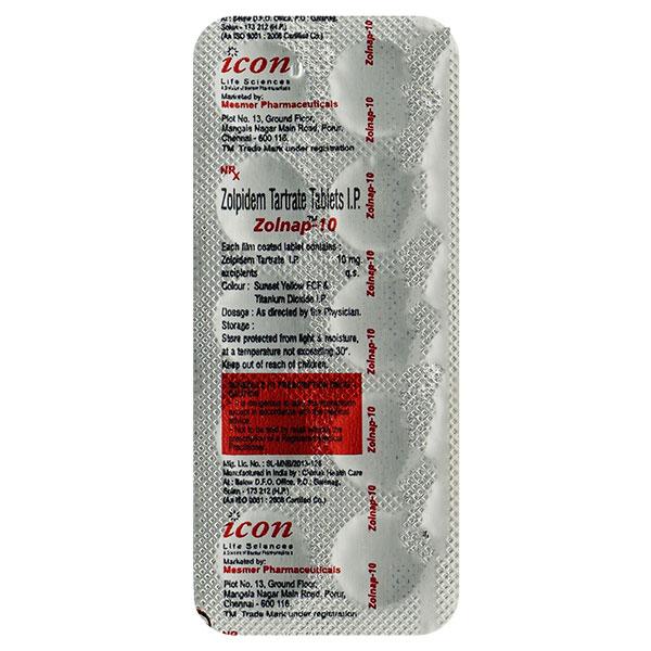 Zolnap 10mg Tablet 10'S - Price, Uses, Side Effects, and Substitutes ...