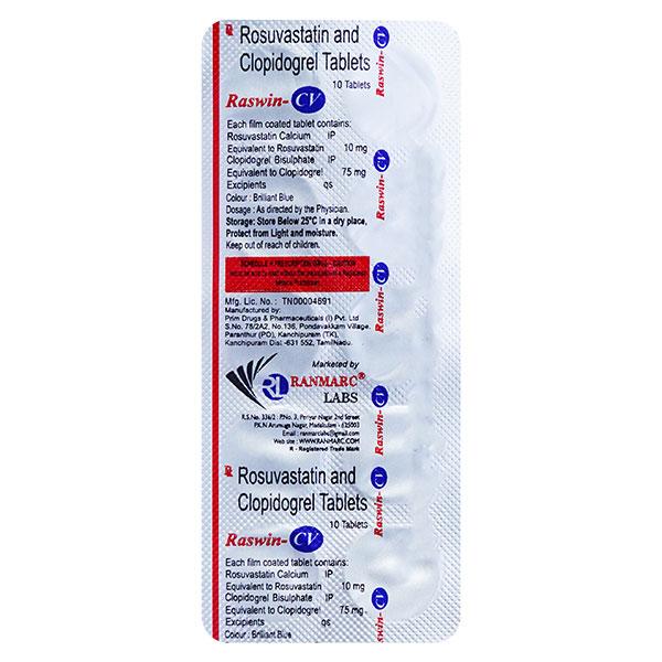 Buy RASWIN CV 10mg Tablet 10's Online at Upto 25% OFF | Netmeds
