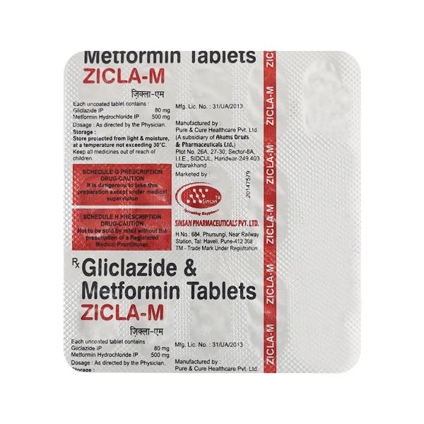 ZICLA M Tablet 15's : Price, Uses, Side Effects | Netmeds