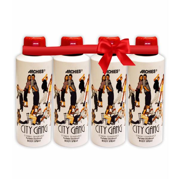 Buy Archies City Gang Body Spray - Pack of 4 x 175 ml Online at ...