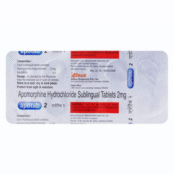 APOTAB 2 SUBLINGUAL Tablet 10's - Price, Uses, Side Effects, and ...