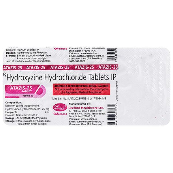 Buy ATAZIS 25 Tablet 10's Online at Upto 25% OFF | Netmeds