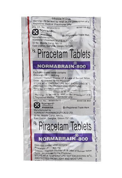 Buy Normabrain 800mg Tablet 10'S Online at Upto 25% OFF | Netmeds