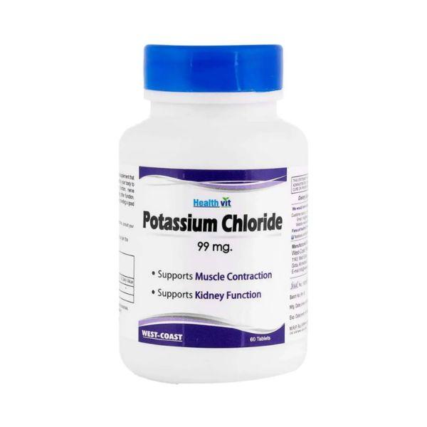 Buy Healthvit Potassium Chloride 99MG-Tablets 60's Online at Best Price ...