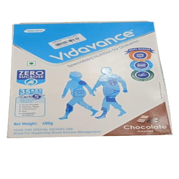 Buy Vidavance Chocolate Powder (Refill Pack) 400 gm Online at Best ...