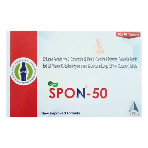 SPON NEW 50 Tablet 10's : Uses, Side Effects, Price | Netmeds