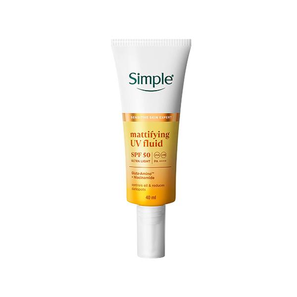 Simple Mattifying UV Fluid SPF 50 PA++++ with Niacinamide| Sunscreen ...