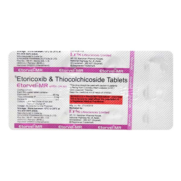 Buy Etorvel MR Tablet 10'S Online at Upto 25% OFF | Netmeds