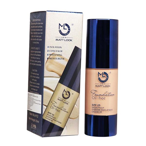 Buy Matt Look Foundation Oil - Free & Waterproof SPF - 25, 103 30 ml ...