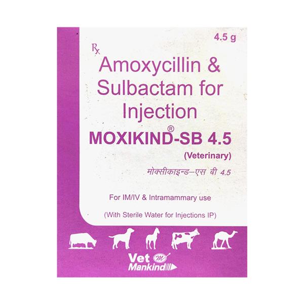 MOXIKIND SB (VET) 4.5g Injection 1's Price, Uses, Side effects ...