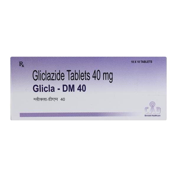 Glicla DM 40mg Tablet 10'S : Price, Uses, Side Effects | Netmeds