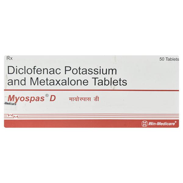 Myospas D Tablet 10'S Price, Uses, Side effects, Substitutes | Netmeds
