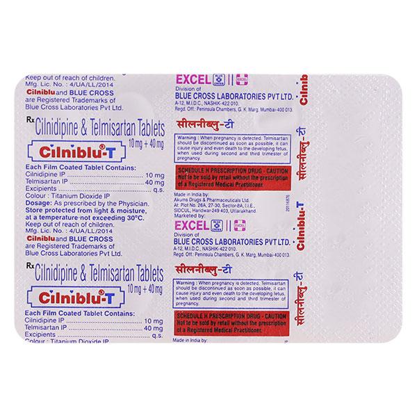 CILNIBLU T Tablet 15's : Price, Uses, Side Effects | Netmeds