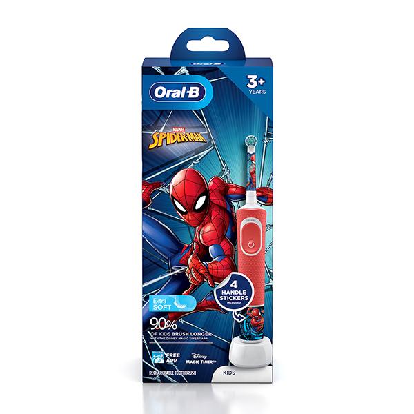 Buy Oral B Kids Electric Rechargeable Toothbrush, Featuring Spider Man ...