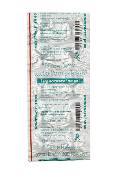 Buy Monotrate SR 60mg Tablet 10'S Online at Upto 25% OFF | Netmeds
