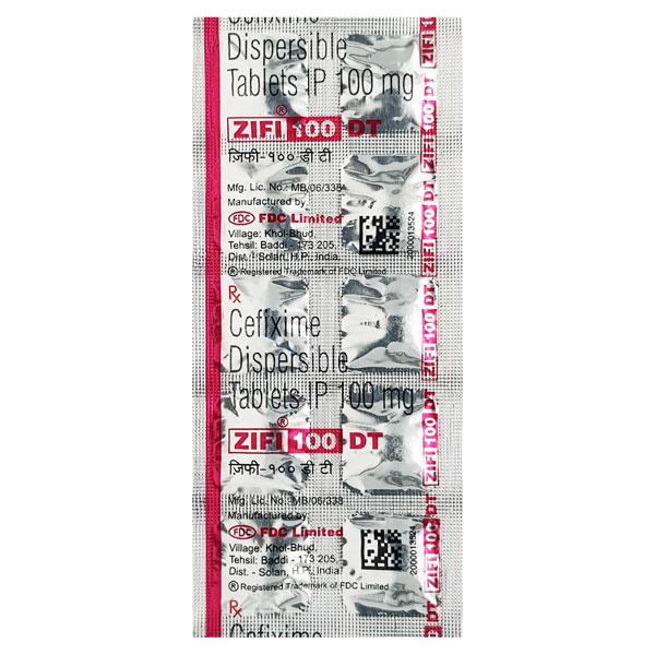 Zifi DT 100mg Tablet 10'S : Price, Uses, Side Effects | Netmeds