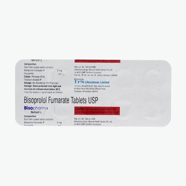 BISOPHARM 5 Tablet 10's : Price, Uses, Side Effects | Netmeds