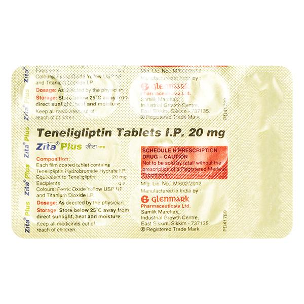 Zita Plus 20mg Tablet 15'S : Price, Uses, Side Effects | Netmeds