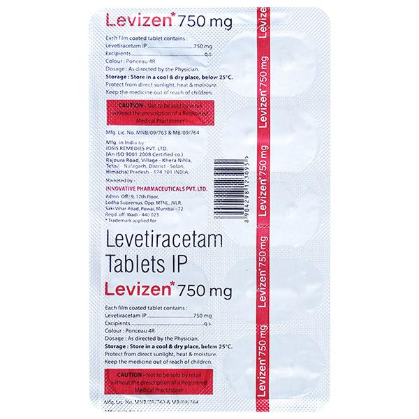 LEVIZEN 750 Tablet 10's Price, Uses, Side effects, Substitutes | Netmeds