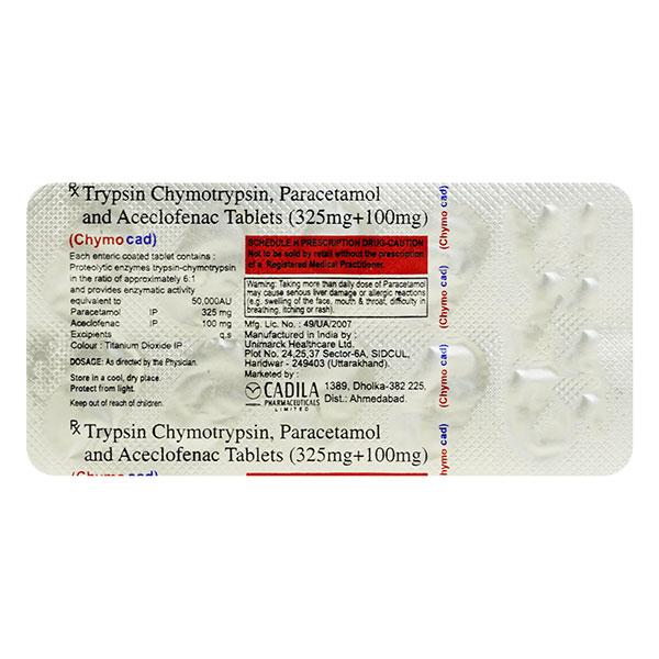 Buy Chymocad Tablet 10'S Online at Upto 25% OFF | Netmeds