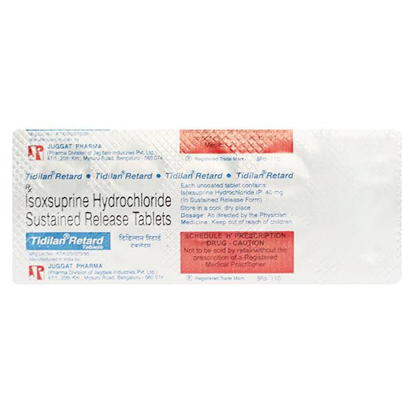 Buy Tidilan Retard 40mg Tablet 10'S Online at Upto 25% OFF | Netmeds