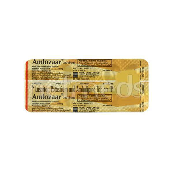 Amlozaar 50mg Tablet 10'S : Price, Uses, Side Effects | Netmeds