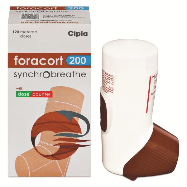 FORACORT 200 SYNCHROBREATHE Inhaler 120md - Price, Uses, Side Effects ...