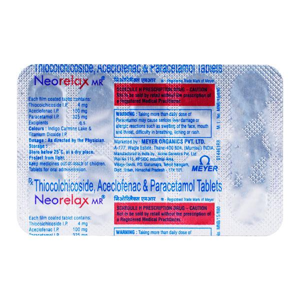Neorelax MR 4mg Tablet 10'S - Price, Uses, Side Effects | Netmeds