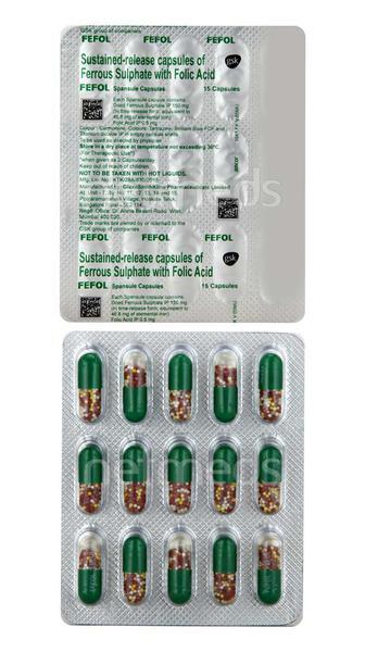 Fefol Spansule Capsule 15'S - Buy Medicines online at Best Price from ...