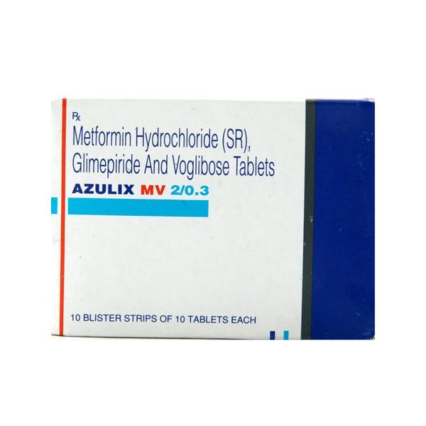 Azulix MV 2/0.3mg Tablet 10'S : Price, Uses, Side Effects | Netmeds