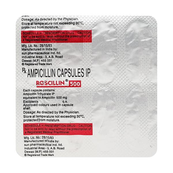 Roscillin 500mg Capsule 8'S Price, Uses, Side effects, Substitutes ...