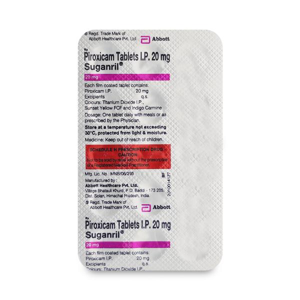 Suganril 20mg Tablet 15'S - Price, Uses, Side Effects | Netmeds