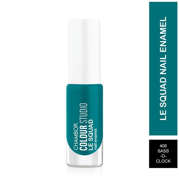 Buy Chambor Colour Studio Le Squad Nail Enamel N 406 SassOClock 6 ml ...