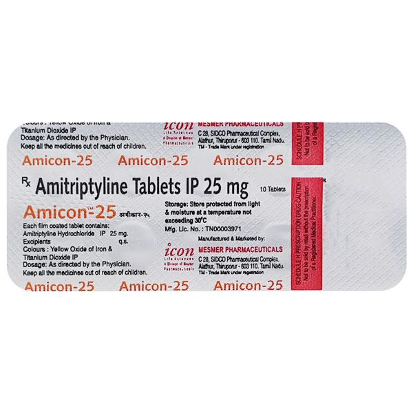 Amicon 25mg Tablet 10'S : Price, Uses, Side Effects | Netmeds