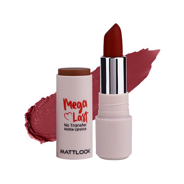 Matt Look Mega Last No Transfer Matte Lipstick With Smudge Proof ...