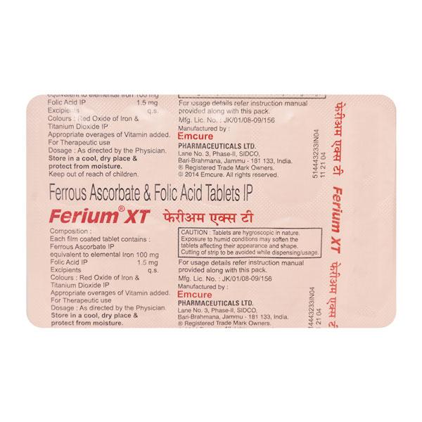 Buy Ferium XT Tablet 10'S Online at Upto 25% OFF | Netmeds