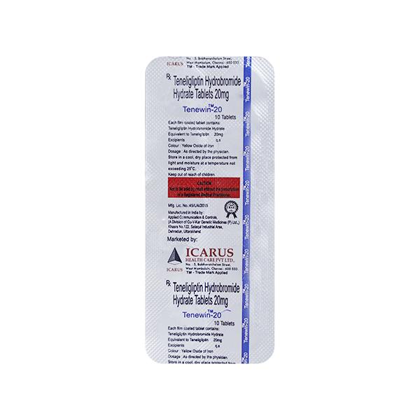 TENEWIN 20 Tablet 10's : Price, Uses, Side Effects | Netmeds