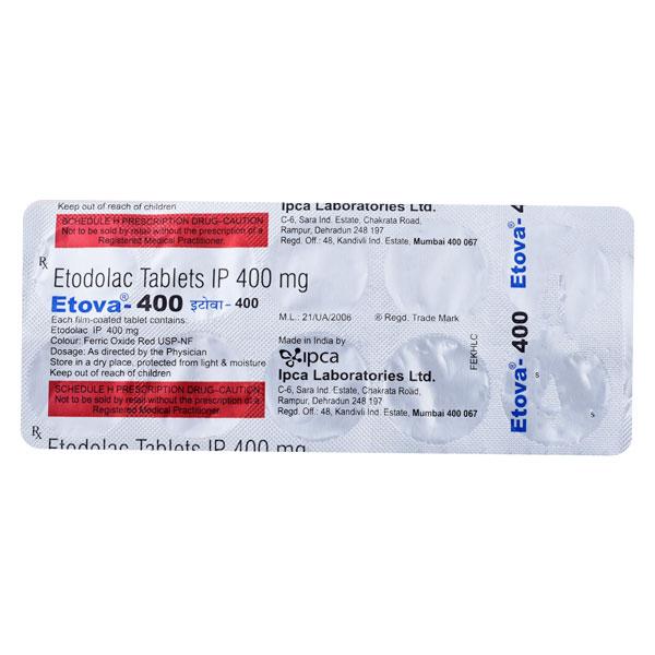 Etova 400mg Tablet 10'S Price, Uses, Side effects, Substitutes | Netmeds