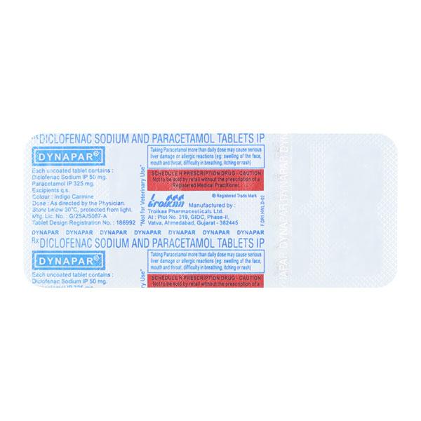 Dynapar Tablet 10's: Uses, Side Effects, Precautions | Netmeds