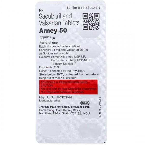 ARNEY 50 Tablet 14's Price, Uses, Side effects, Substitutes | Netmeds