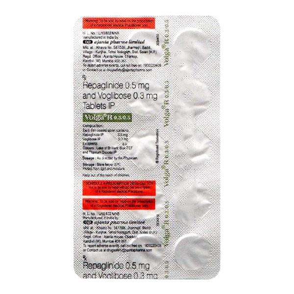 VOLGA R 0.3/0.5 Tablet 15's Price, Uses, Side effects, Substitutes ...