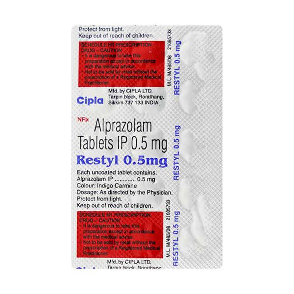 Restyl 0.5mg Tablet 15'S - Price, Uses, Side Effects, and Substitutes ...